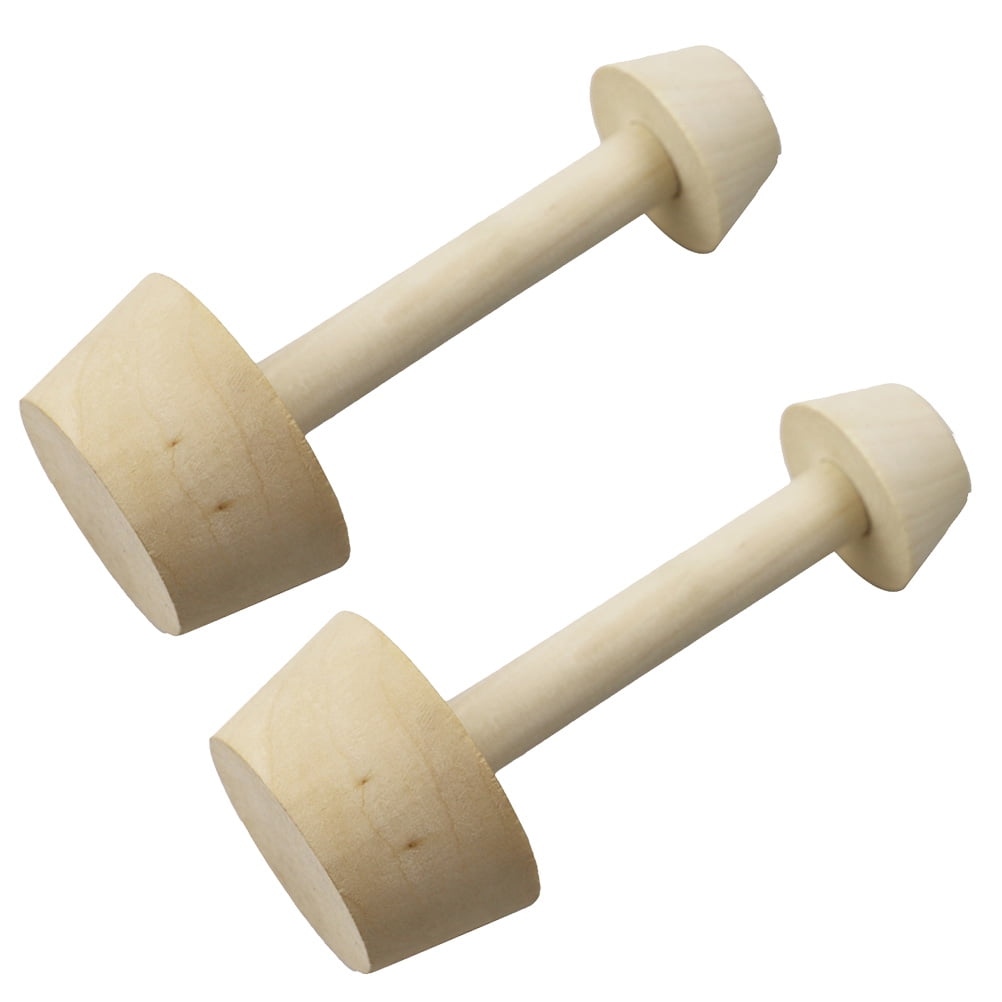 Sparsain Set of 2 Wooden Egg Tart Pushers, Double Sided Tart Stamps ...