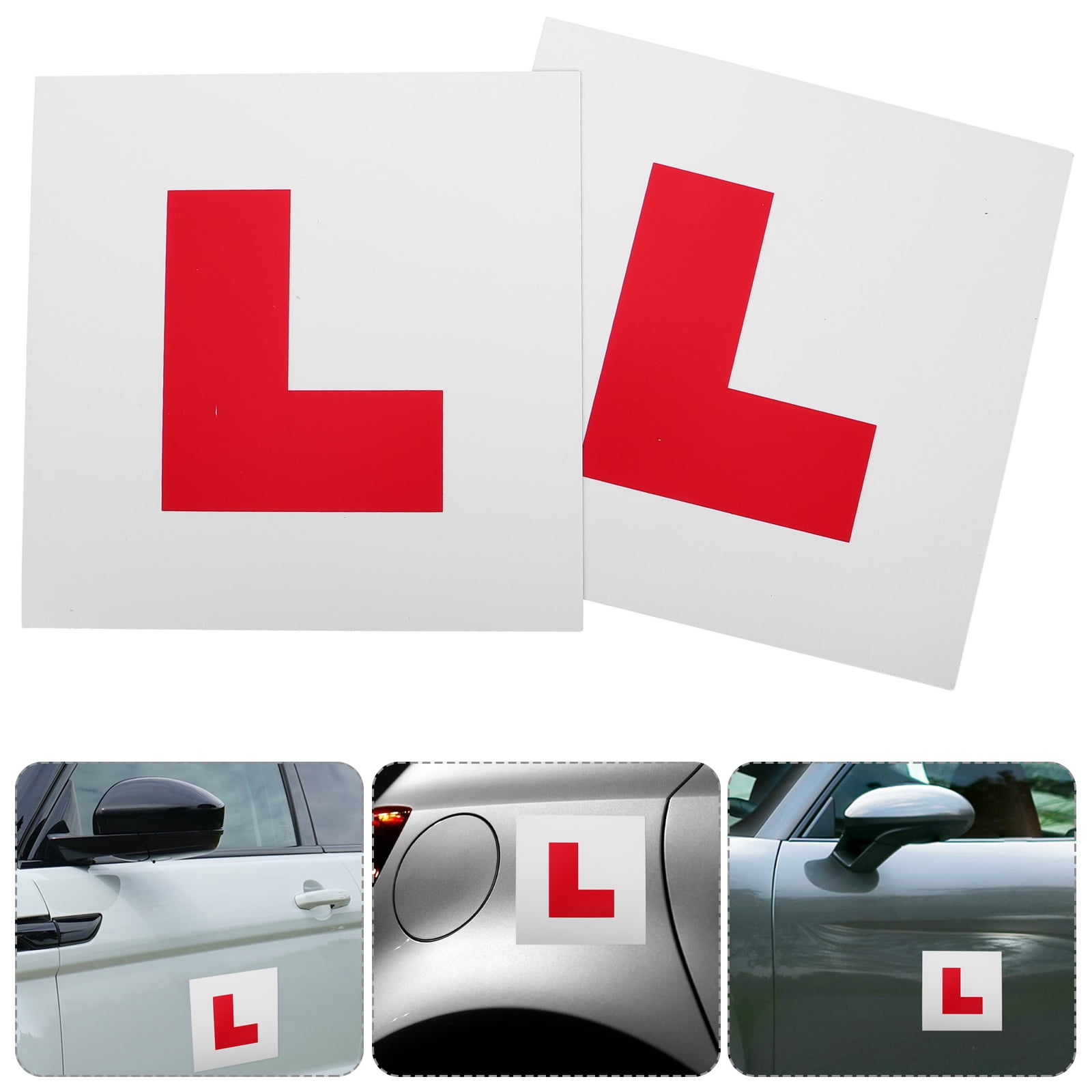 Sparsain Set of 2 magnetic plates for L-shaped learners, stickers for ...