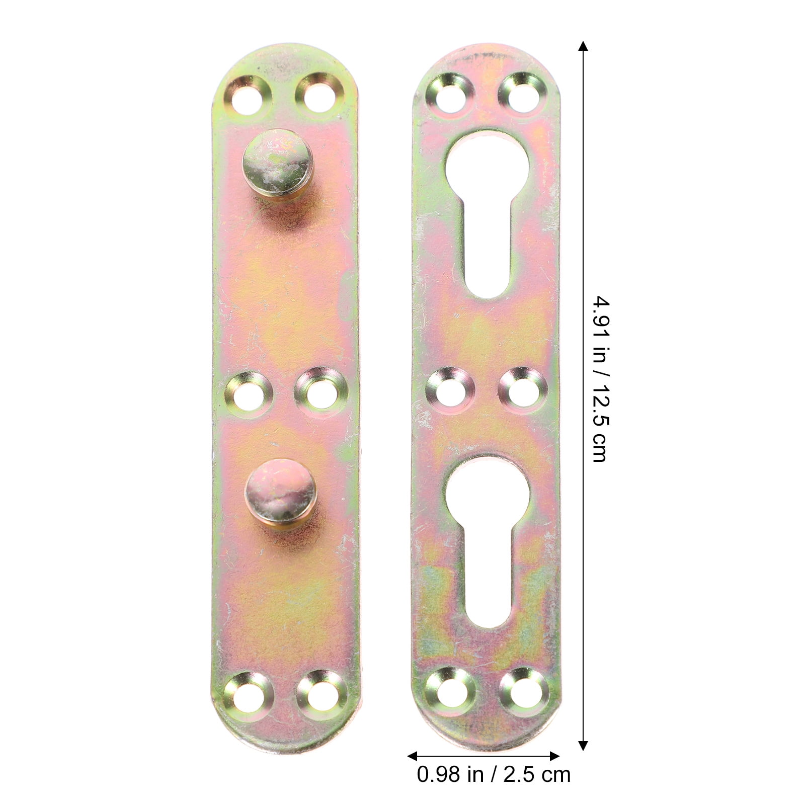 Sparsain Set of 4 Heavy Duty Headboard Hinges for Bed Rails - Walmart.com