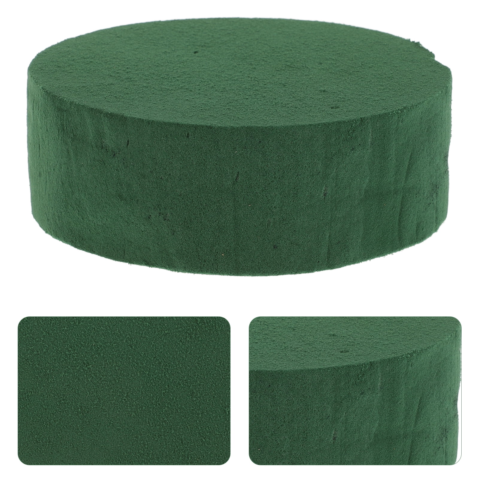 Sparsain Set of 4 Round Floral Foam Blocks Green Flower Foam for ...
