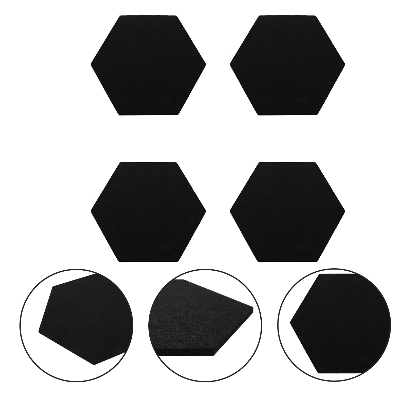 Sparsain Set of 4 professional soundproofing mats absorbing sound ...