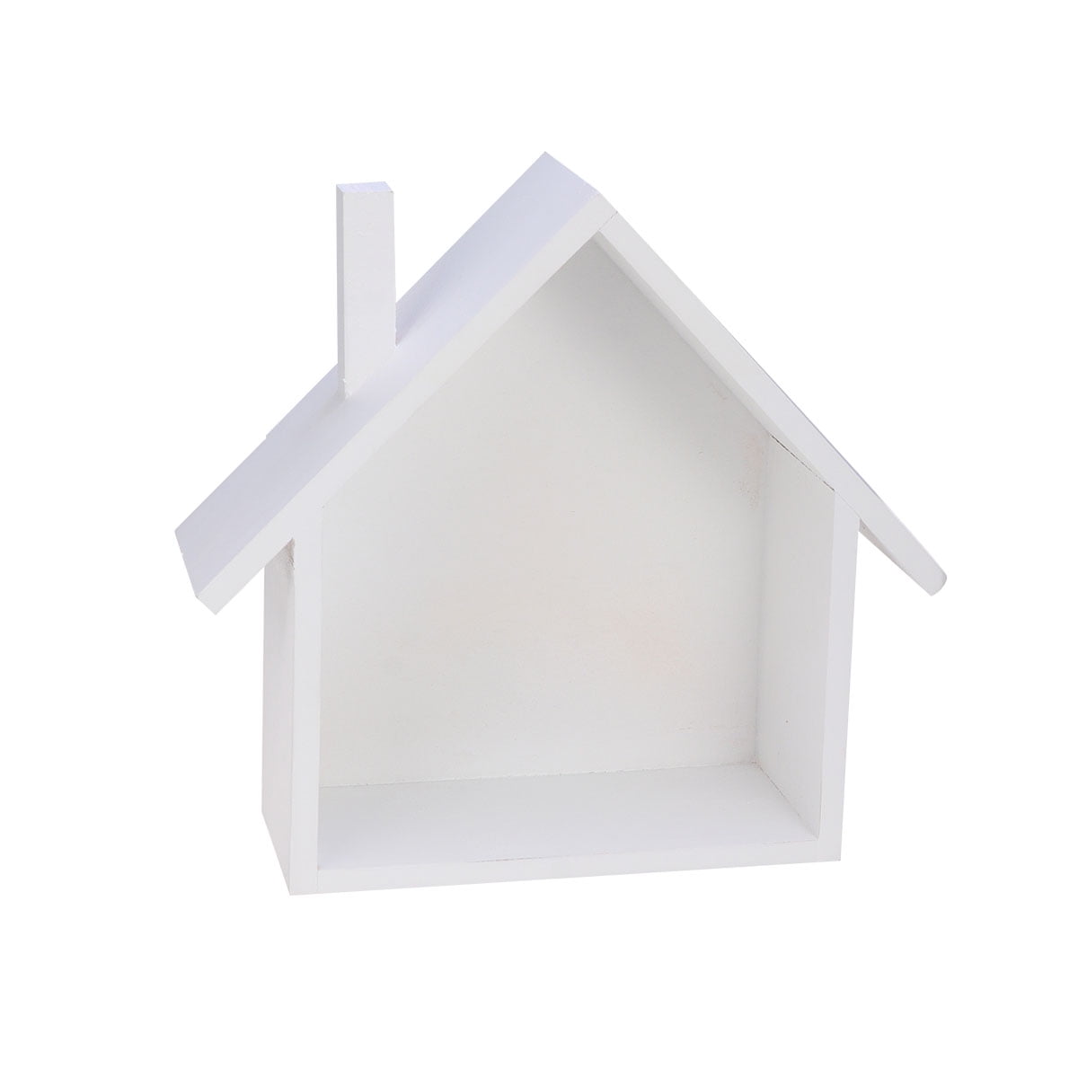 Sparsain Small House Shape Wall Shelf, Wooden Wall Mounted Storage ...
