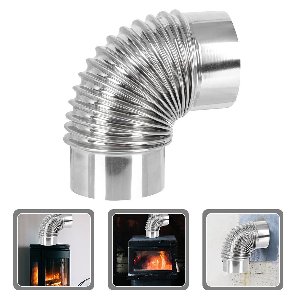 Sparsain Stainless Steel Metal Chimney Pipe Metal Chimney Flue Outdoor ...