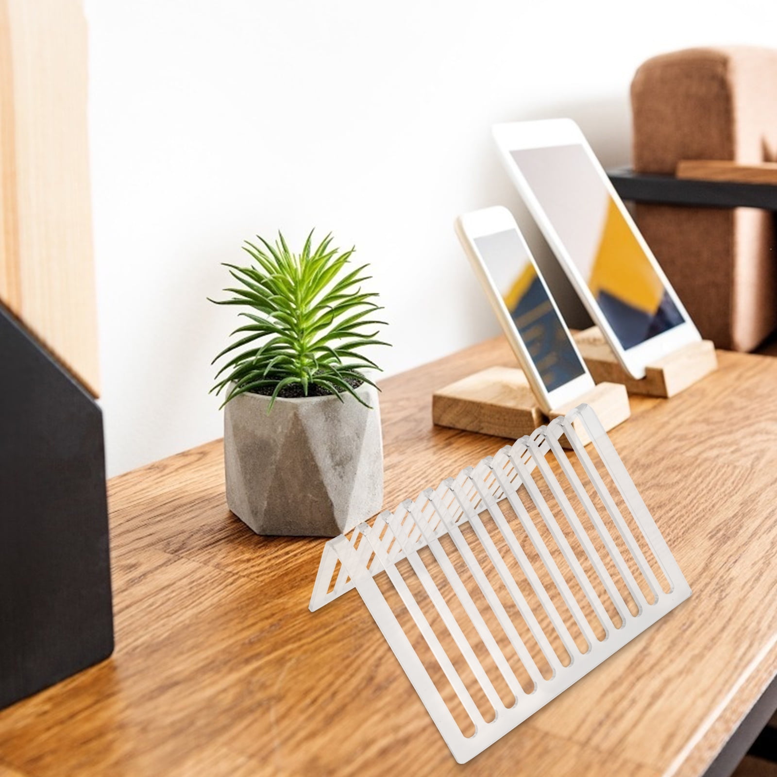 Sparsain Vinyl Record Holder, Triangle Filing Rack, CD Collection ...