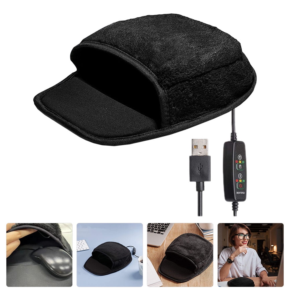 Sparsain Winter Heated Mouse Pad, Hand Warmer, Plush Heated Mouse Pad ...