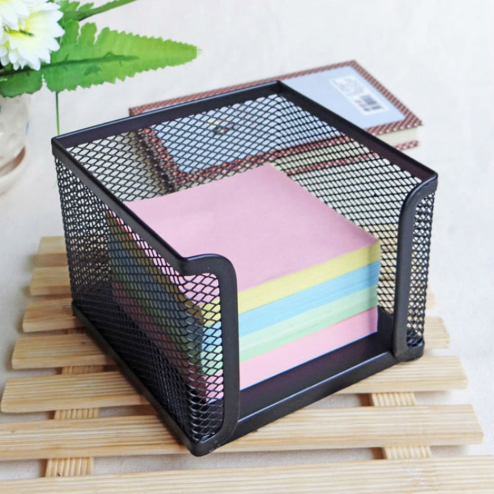 Sparsain Wire Mesh Sticky Note Dispenser Note Holder Desktop Note ...