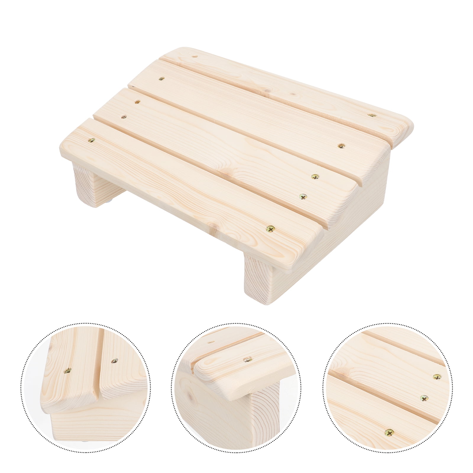Sparsain Wooden Footrest Under Desk Slanted Footrest Foot Rest for Home ...