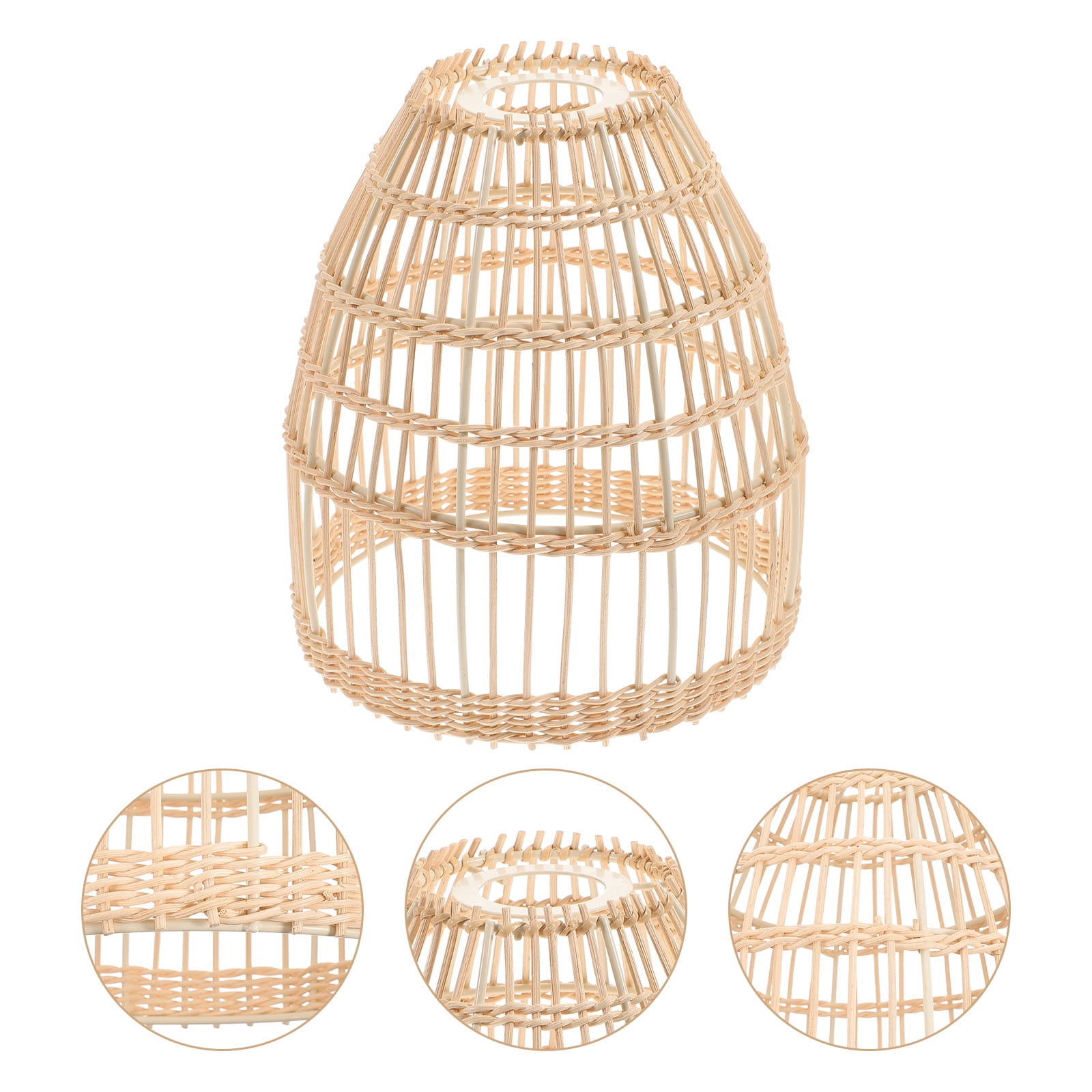 Sparsain Woven Rattan Ceiling Light with Ceiling Lamp Cover - Walmart.com