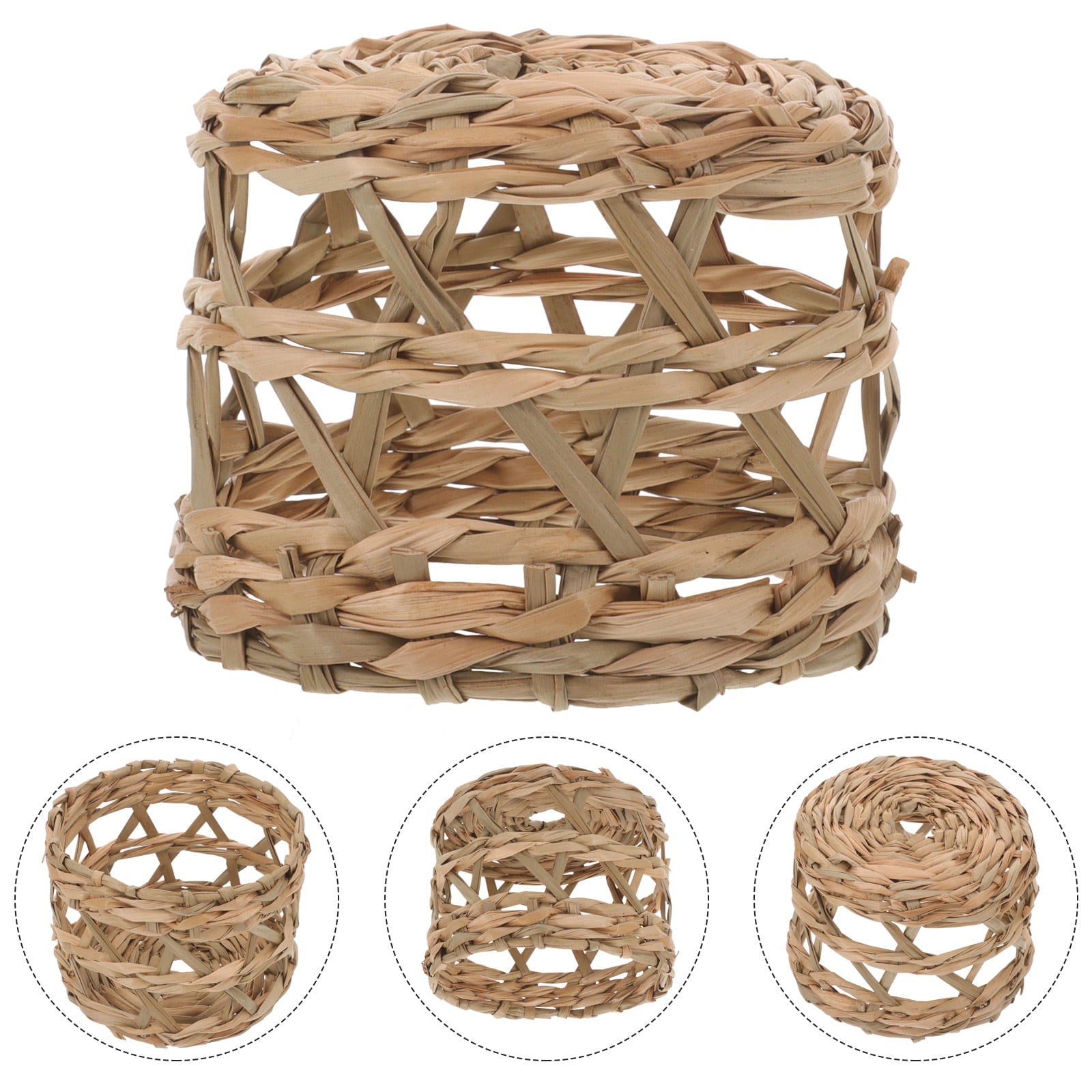 Sparsain Woven Straw Lamp Shade for Rustic Farmhouse Ceiling Lamp ...