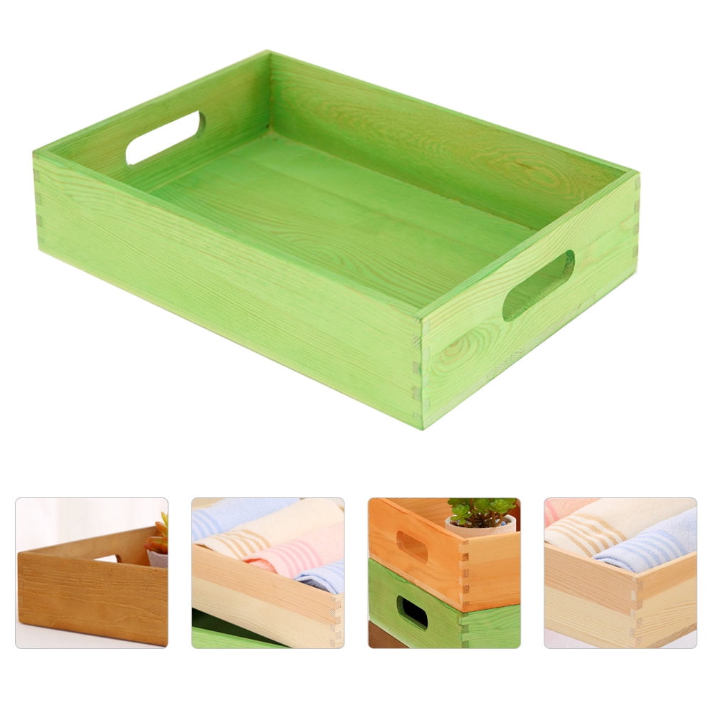 Sparsain home storage tray, wooden serving tray for restaurant, wooden ...