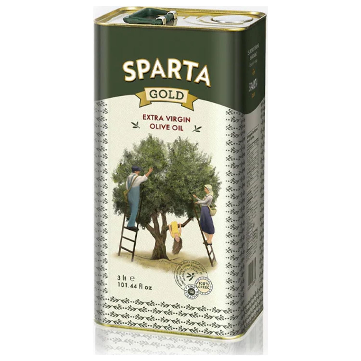 Sparta Gold Extra Virgin Olive Oil | 3 lt | Rich, Spicy Flavor with a ...