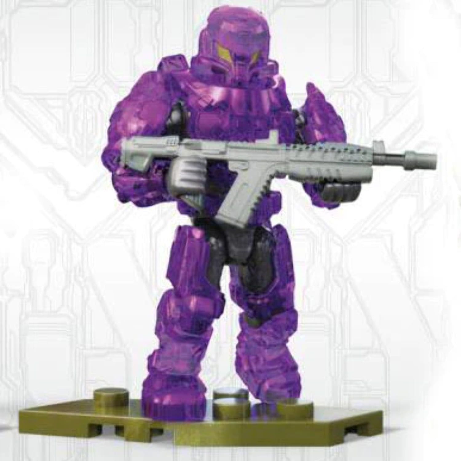Spartan Aster H2 (Purple, Gummy) - Mega Construx HALO Micro Figure ...