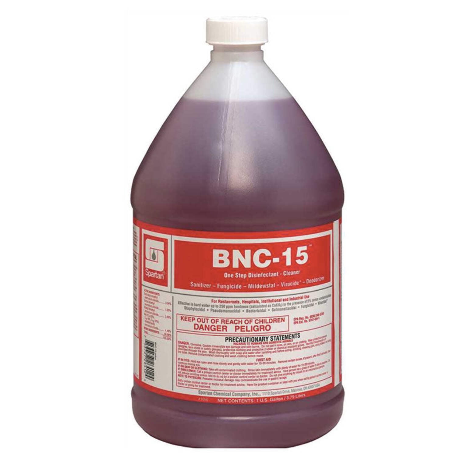 Spartan BNC-15™ One Step Disinfectant Cleaner, 4 Gal/Case - Walmart.com