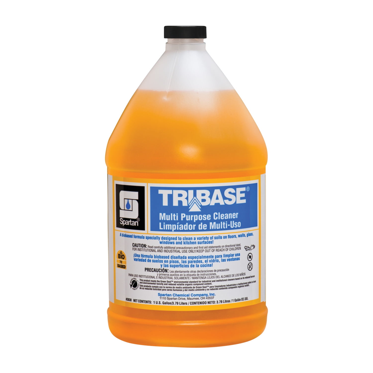 Spartan Biorenewables Tribase Multi-Purpose Cleaner 1 Gallons Case of 4 ...