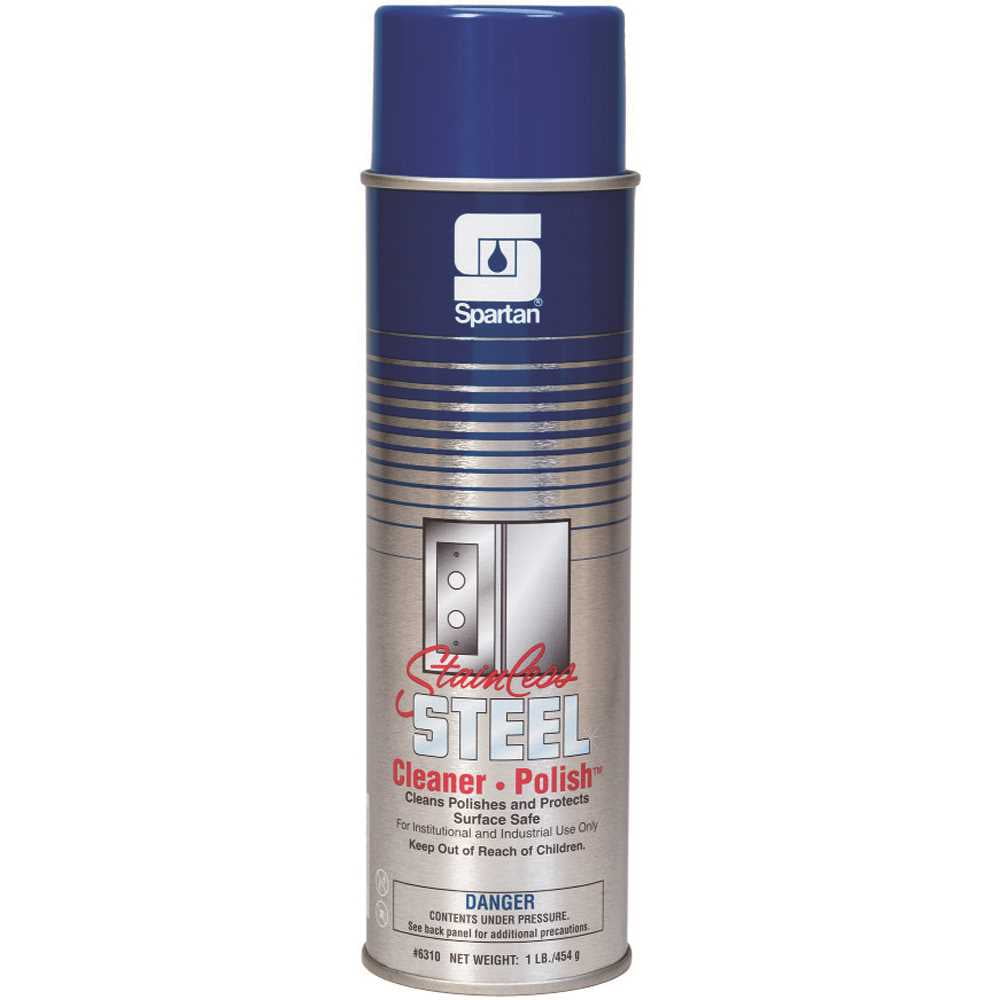 Spartan Chemical Co. 631000 16oz. Aerosol Can Lemon Scent Stainless ...
