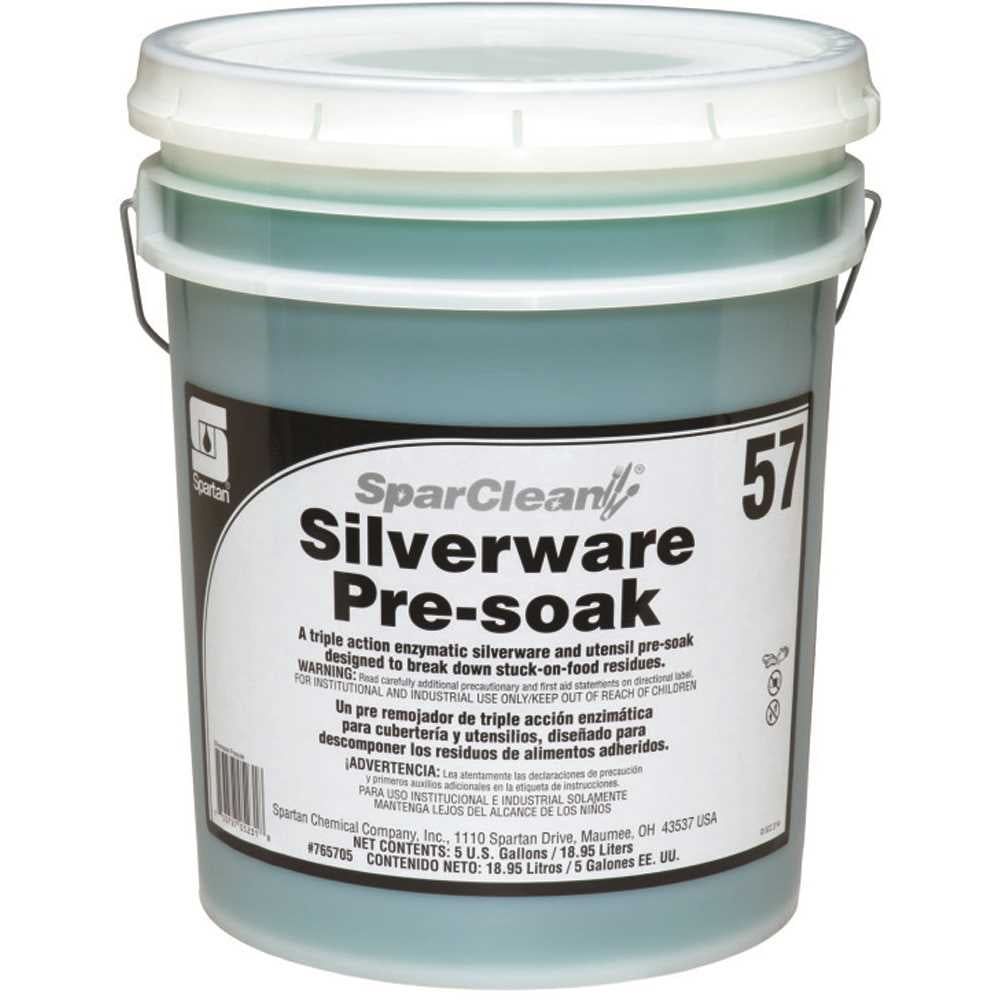 Spartan Chemical Co. 765705 SparClean 5 Gallon Silverware Pre-soak ...