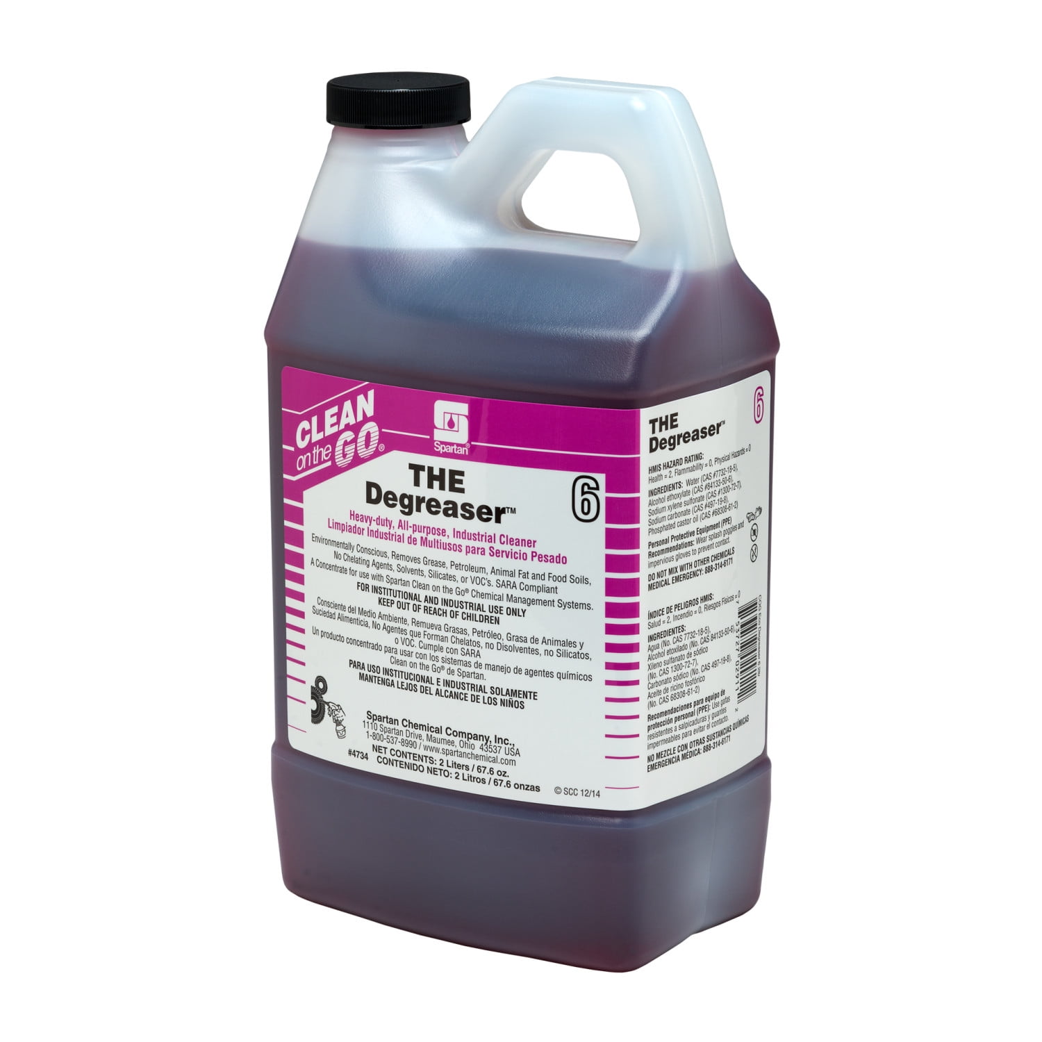 Spartan Clean on the Go Degreaser 6 - 2 L , 4/cs - Walmart.com