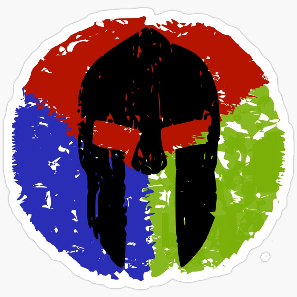 Spartan Colors Sticker Phone Decal Water Bottle Stickers Car Decals ...
