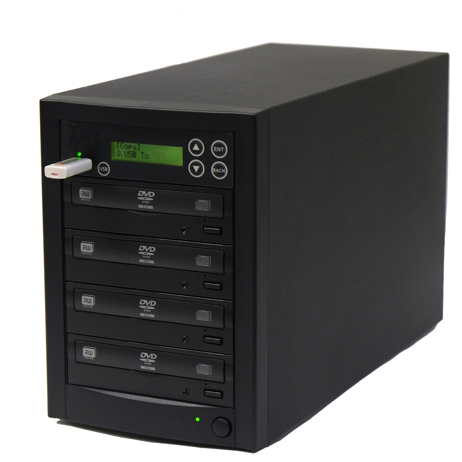 EZ Dupe Media Maven Series Duplicator USB Flash Memory/DVD CD Disc to 3 ...