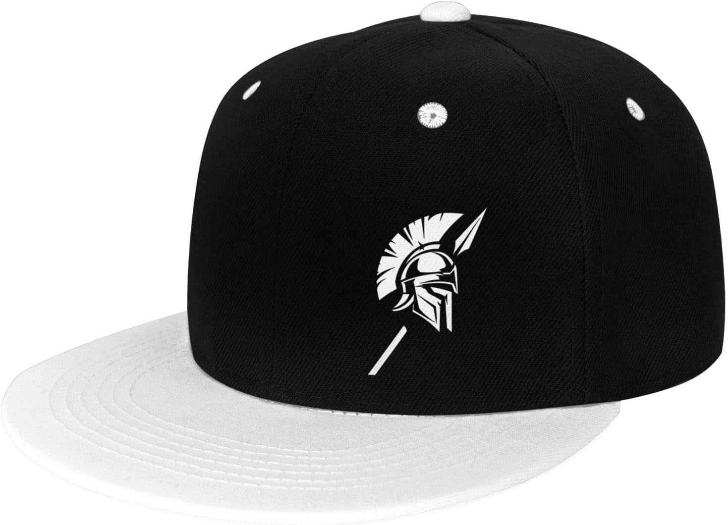 Spartan Flat Bill Hats Contrast Hip Hop Baseball Cap Unisex Snapback ...
