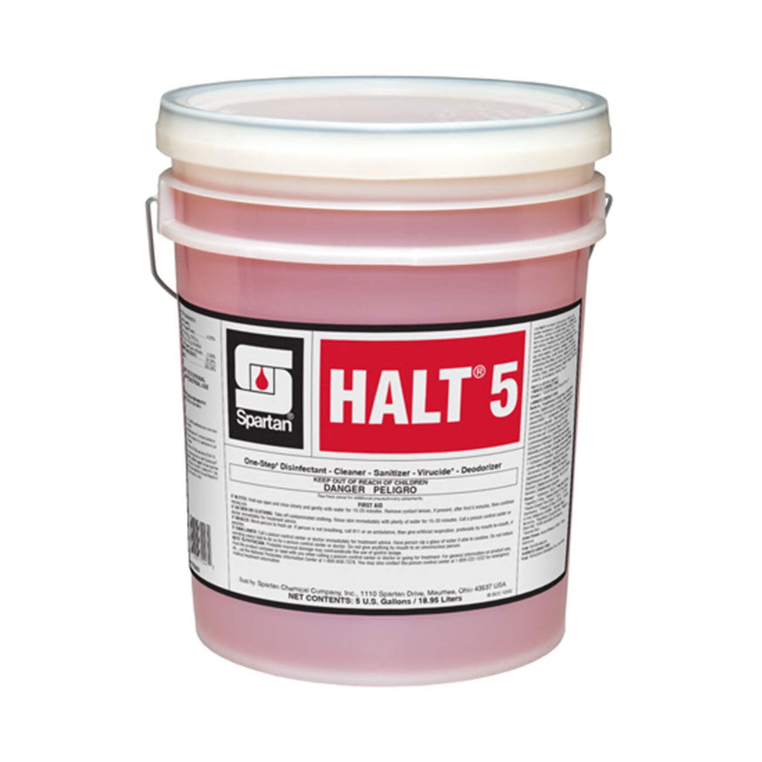 Spartan Halt 5 Hospital Grade One-Step Cleaner, Pail - Walmart.com