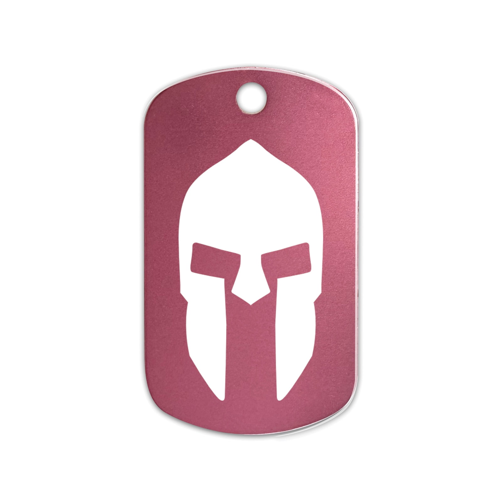 Spartan Helmet GI Dog Tag Aluminum Keychain sparta hoplite greece ...