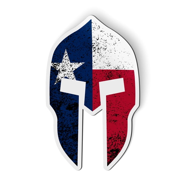 Spartan Helmet Texas Flag - 5.5" Magnet for Car Locker Refrigerator ...
