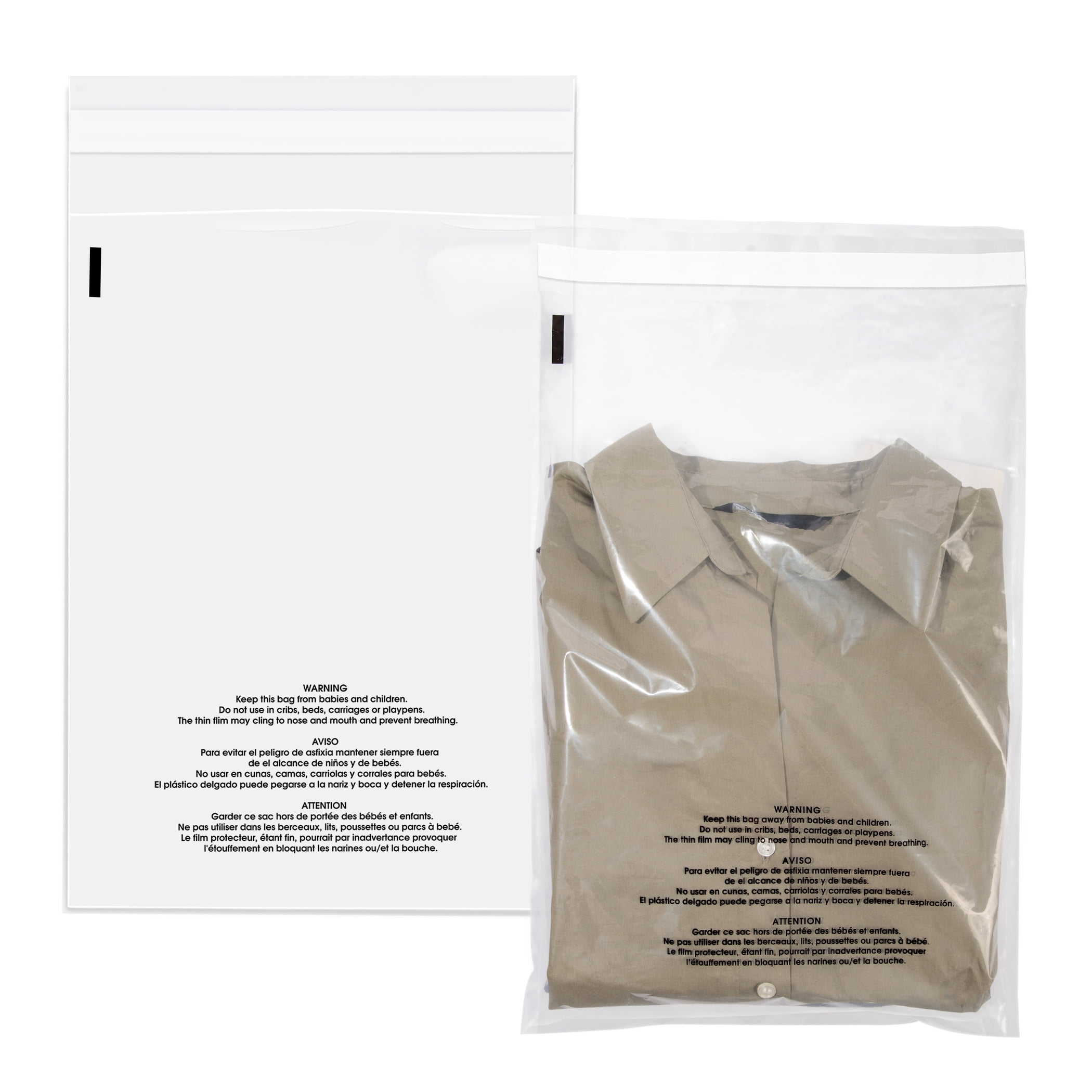 Spartan Industrial - 10” X 15” (200 Count) Self Seal Clear Poly Bags ...