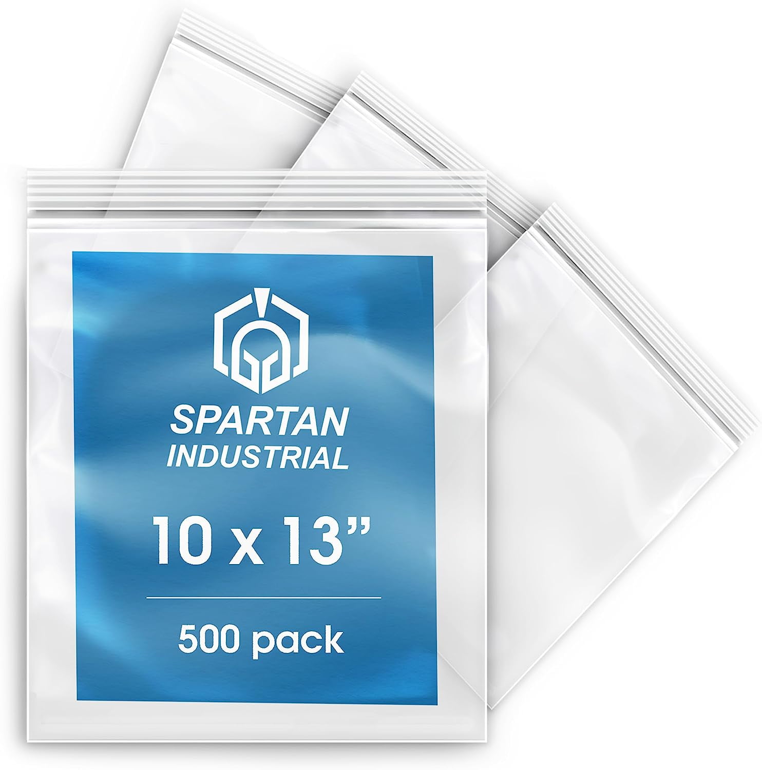 Spartan Industrial 500 Count 10x13 Zip Poly Bags with Lock Seal Zipper ...