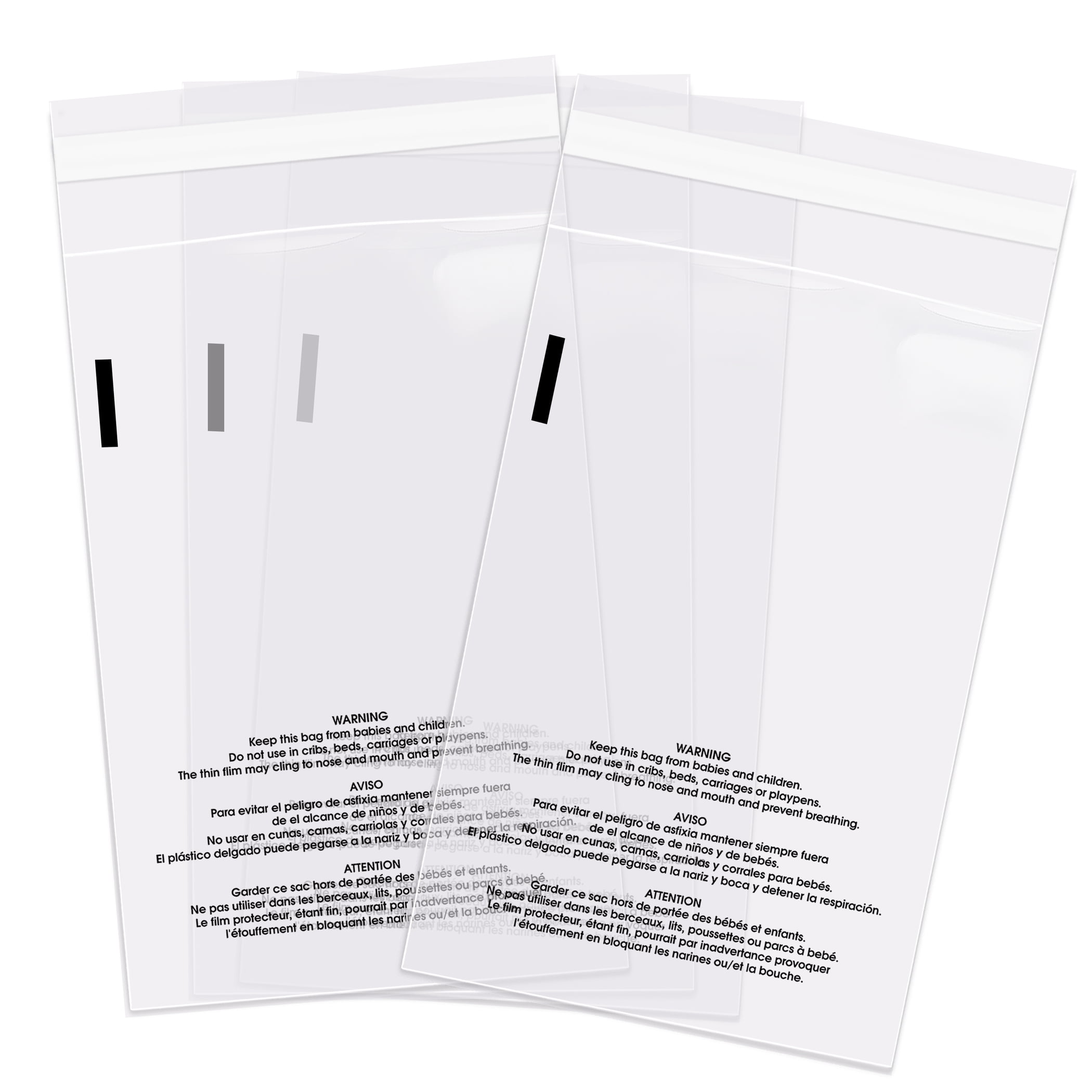Spartan Industrial - 6” X 9” (200 Count) Self Seal Clear Poly Bags with ...