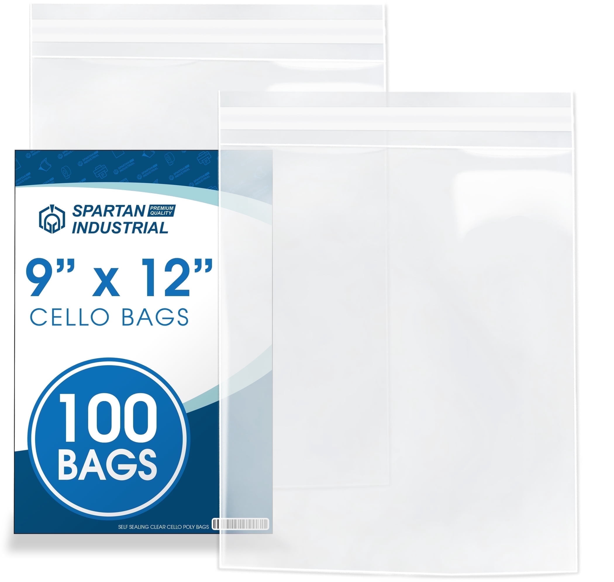 "Spartan Industrial - 9"" X 12"" Resealable Poly Bags (100 Count) for ...
