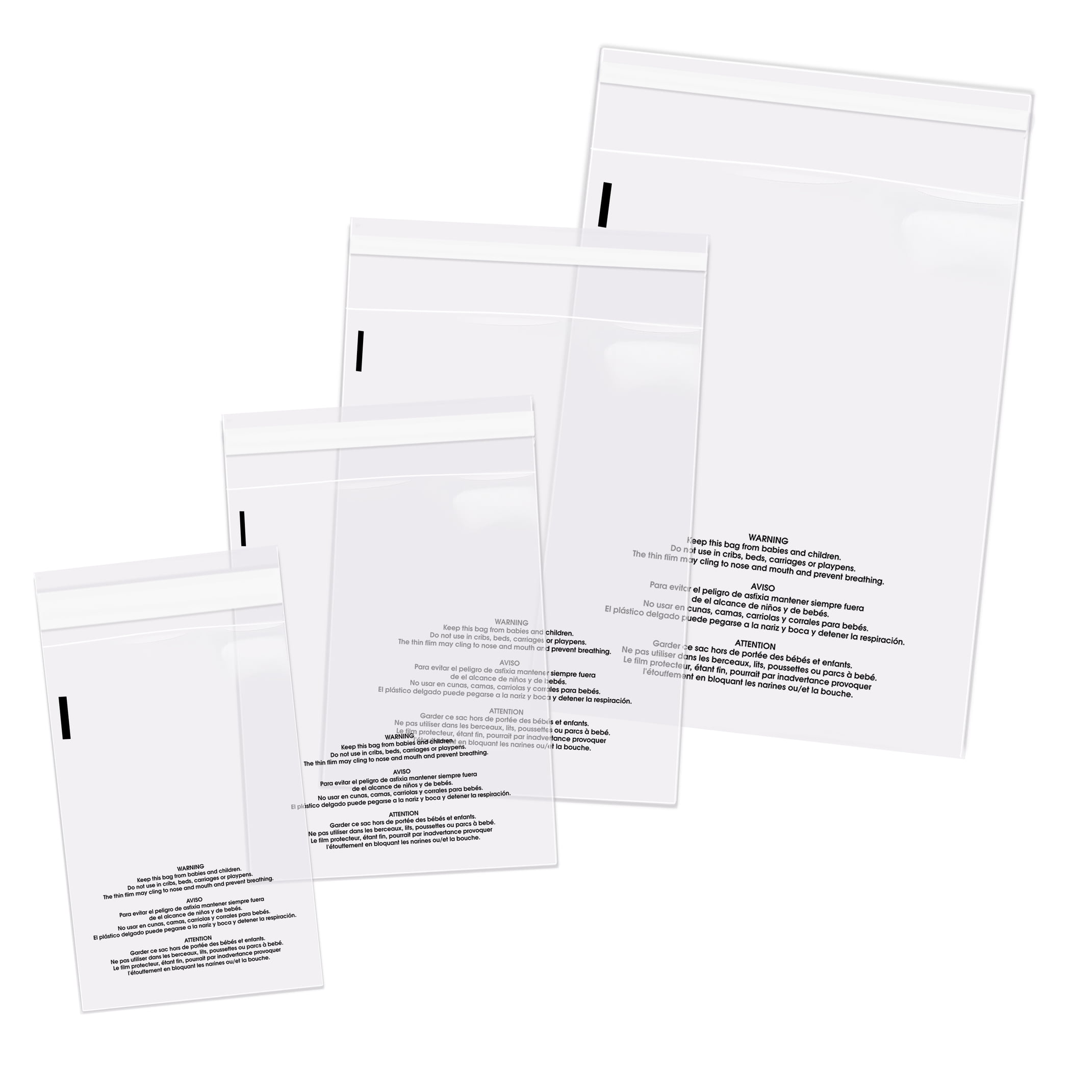 Spartan Industrial - 400 Poly Bags Bundle, Sizes 6X9, 8X10, 9X12, 11X14 ...