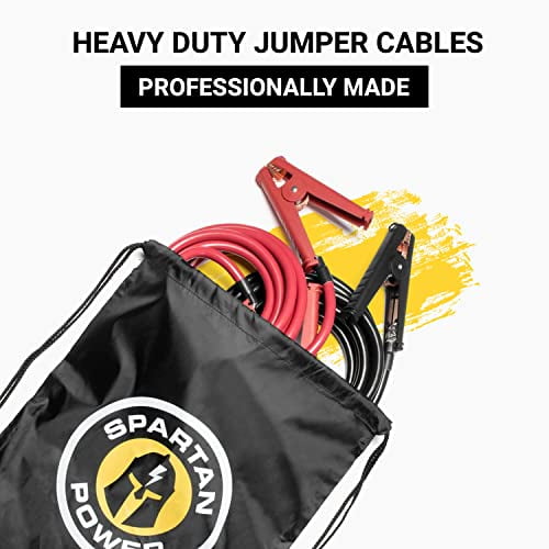 Spartan Power 20 Foot 2 Awg Gauge Heavy Duty Jumper Cables Booster Set