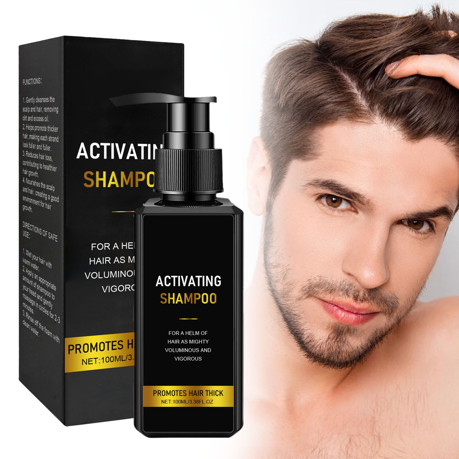Spartan Root Activator Shampoo For Men 5.07 Fl Oz | Black Hair Cleanser ...