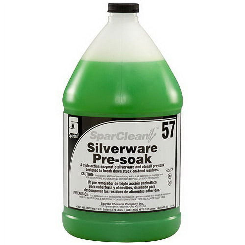 Spartan SparClean #57 Silverware Pre-Soak Light Green, 1 gal. Bottle, Mild, Liquid | 4/Case ...