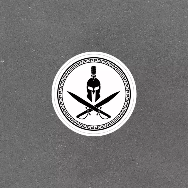 Spartan Swords Greek Key Pattern Border Decal Stickerphone Decal Water ...