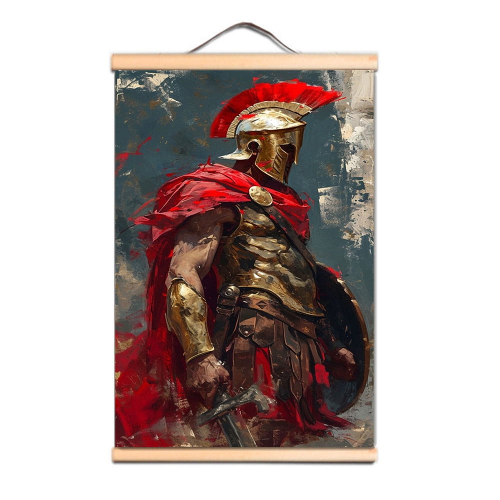 Spartan Warriors Art Decor Banner Wall Posters Knights Templar Wall ...