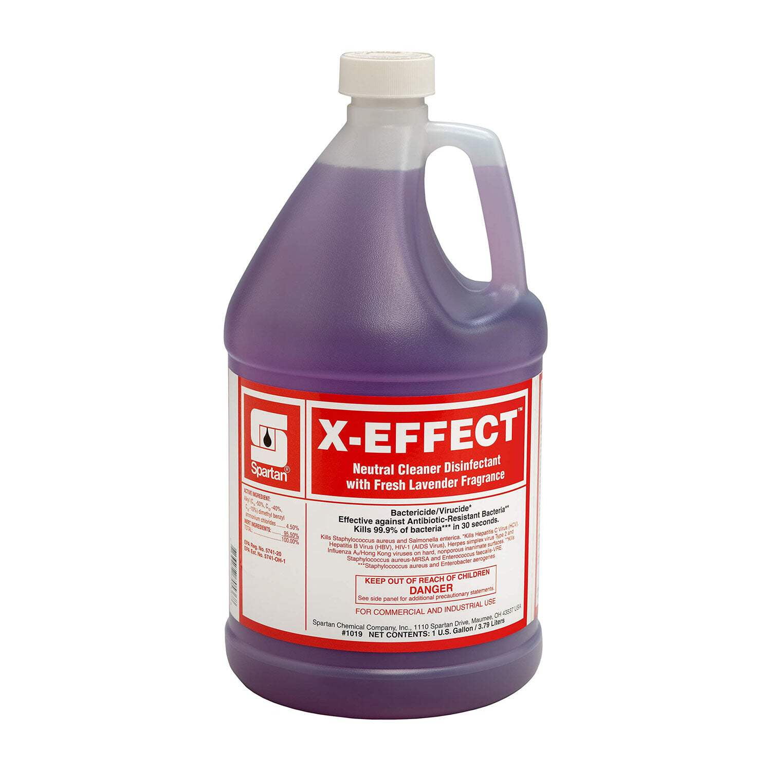 Spartan X-Effect Neutral Cleaner Disinfectant, 4 Gal/Case - Walmart.com