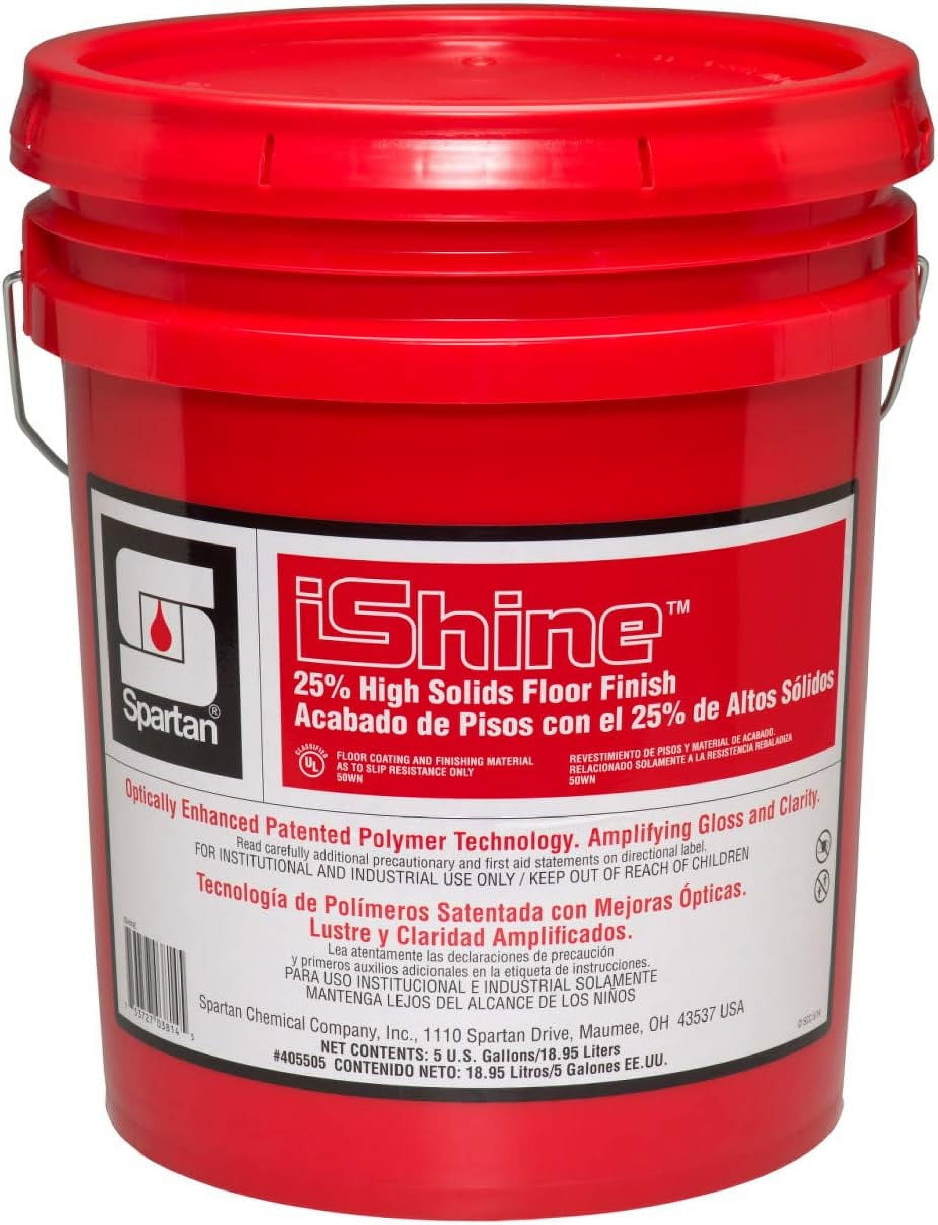 Spartan iShine 25% High Solids Floor Finish 5-gallon Pail - Walmart.com