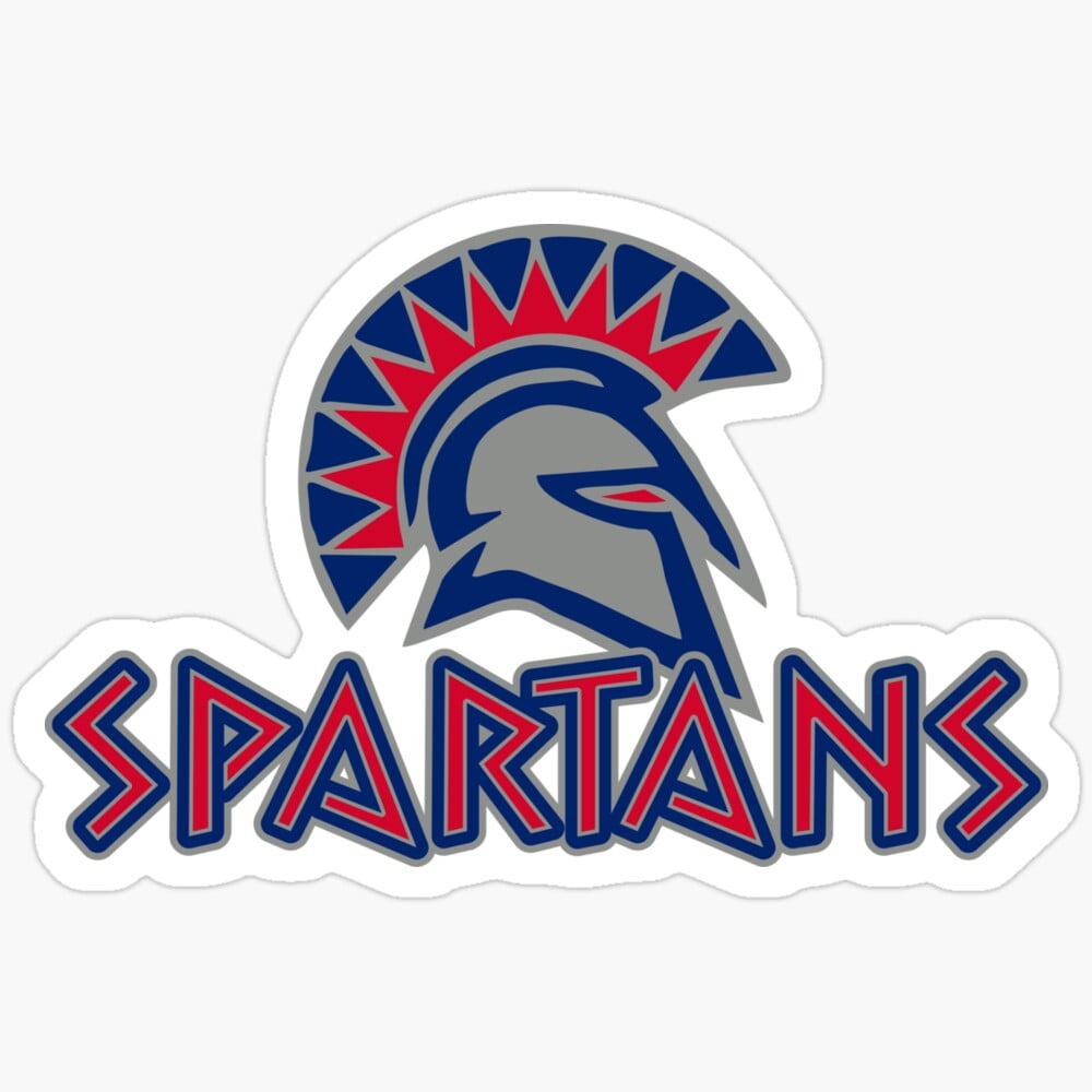 Spartans Sports Logo Sticker Phone Decal Water Bottle Stickers Car ...