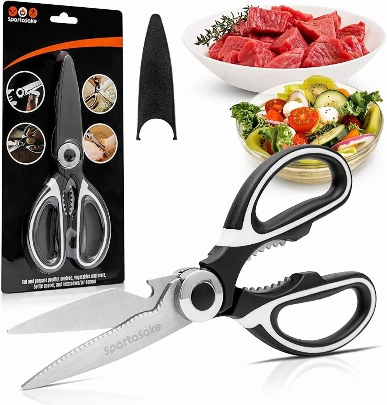 Spartasake Kitchen Scissors All Purpose Heavy Duty -Stainless Steel ...