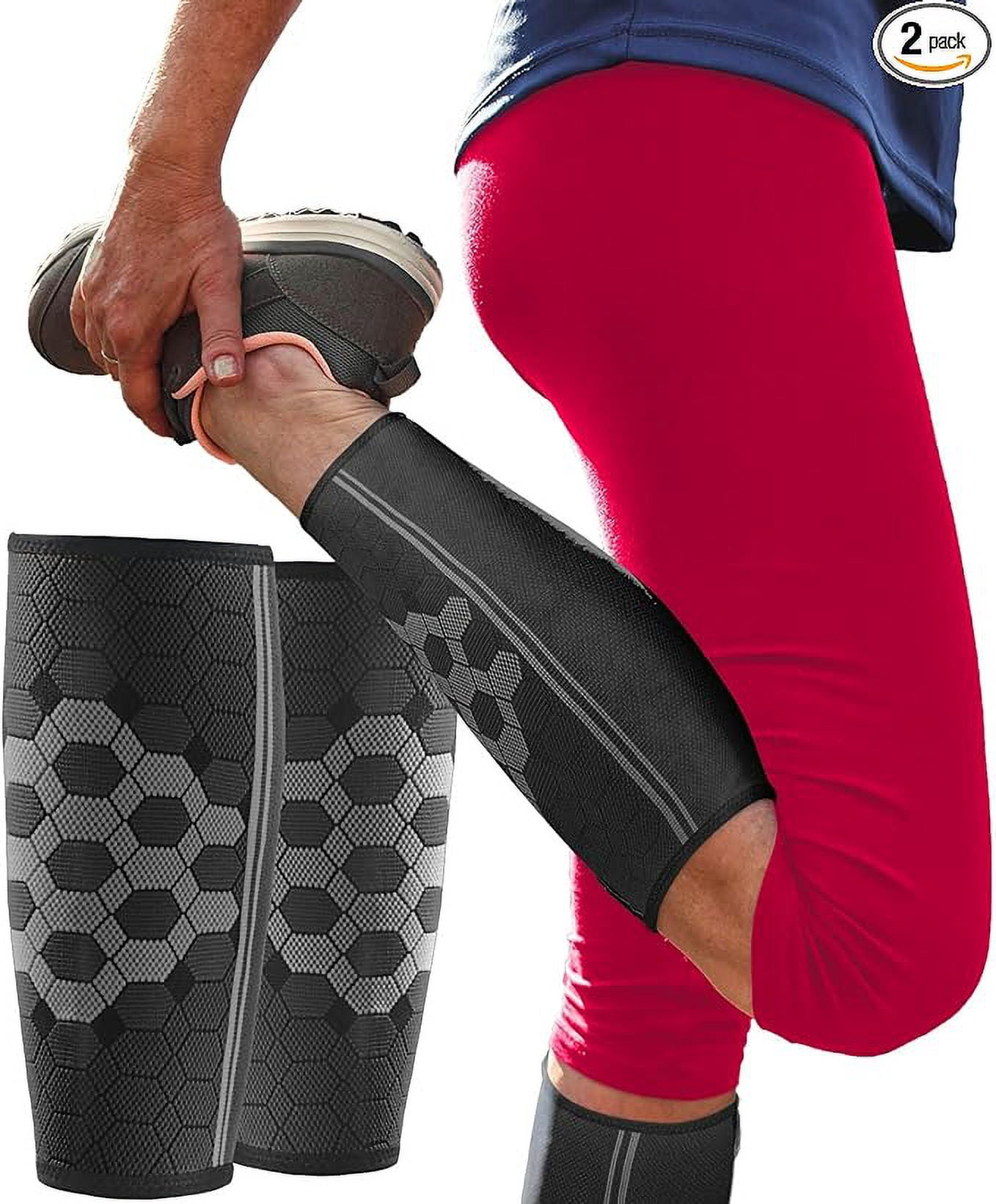 Sparthos Calf Compression Sleeves (Pair) – Leg Compression Socks for ...