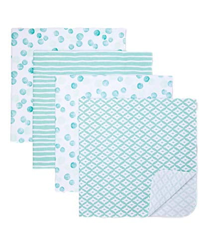 Spasilk Receiving Baby Blankets, 100% Cotton Flannel Blankets, Pack of ...