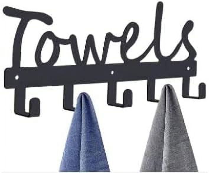 Spatender Rustproof Outdoor Towel Holder, Black - Walmart.com