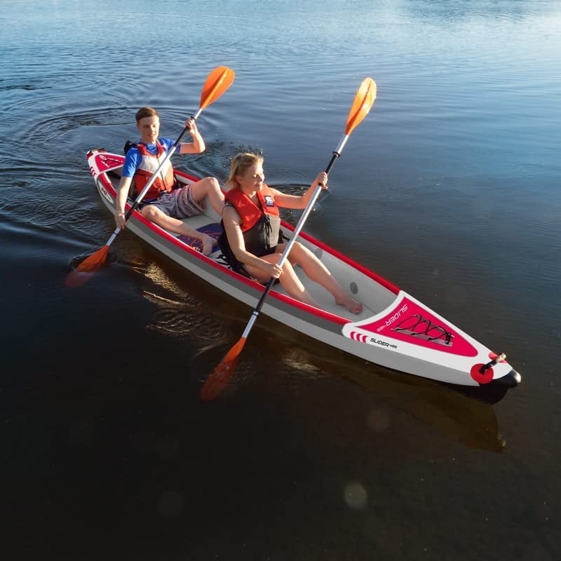 Spatium Kayaks 2 Person Inflatable Kayak-Leisure Kayak Aluminium Paddle ...