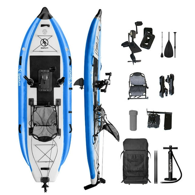 Spatium Pedal Boat Foot Pedal Fishing Kayak Inflatable PVC Reasonable ...