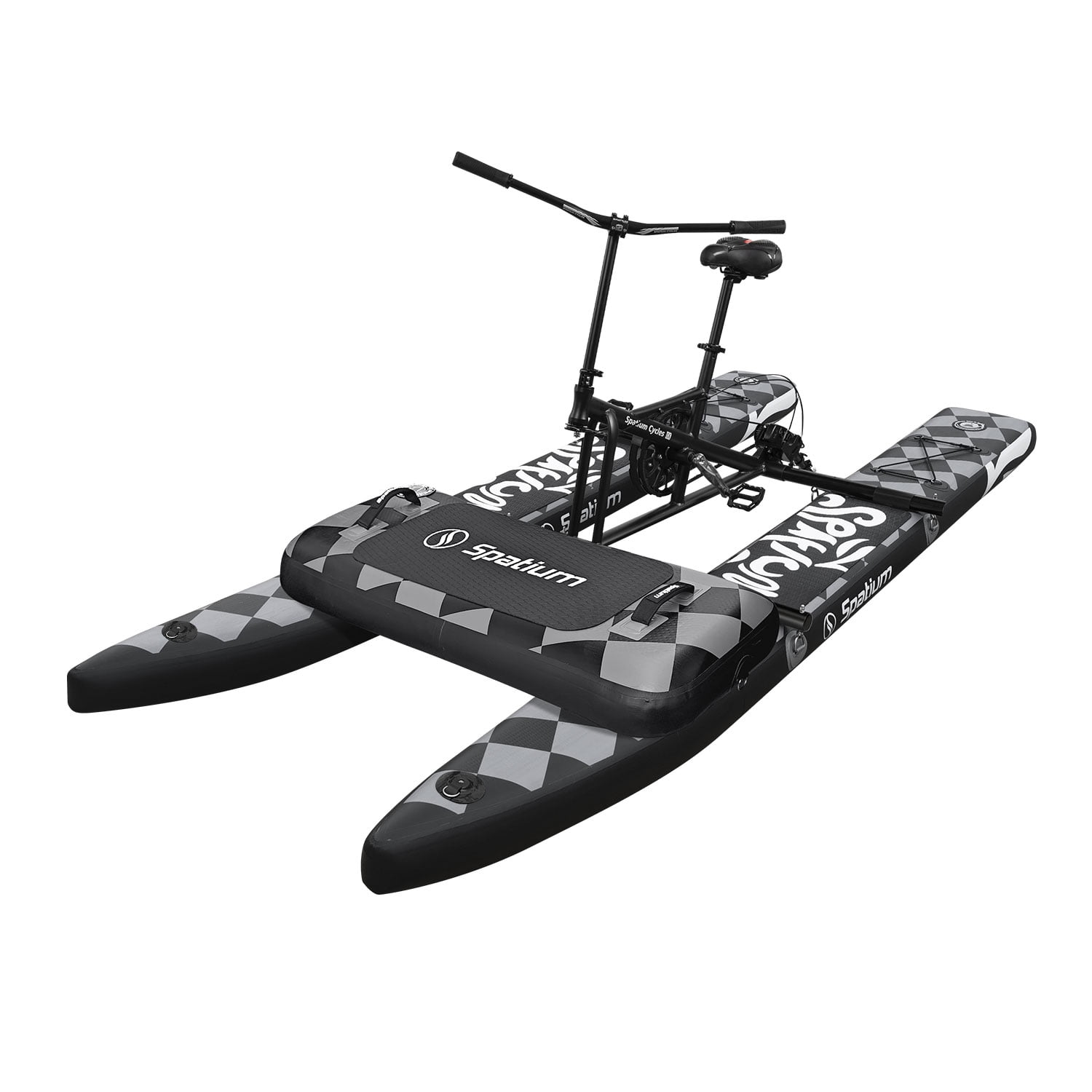 Spatium SUP Water Bike for Lake Inflatable Water Bikes Pedal Boat Inflatable Fishing Boat Pedal ...