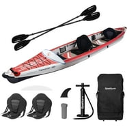 BRIS 14.1Ft Inflatable Boat Kayak for Paddle Fishing with Motor Support ...