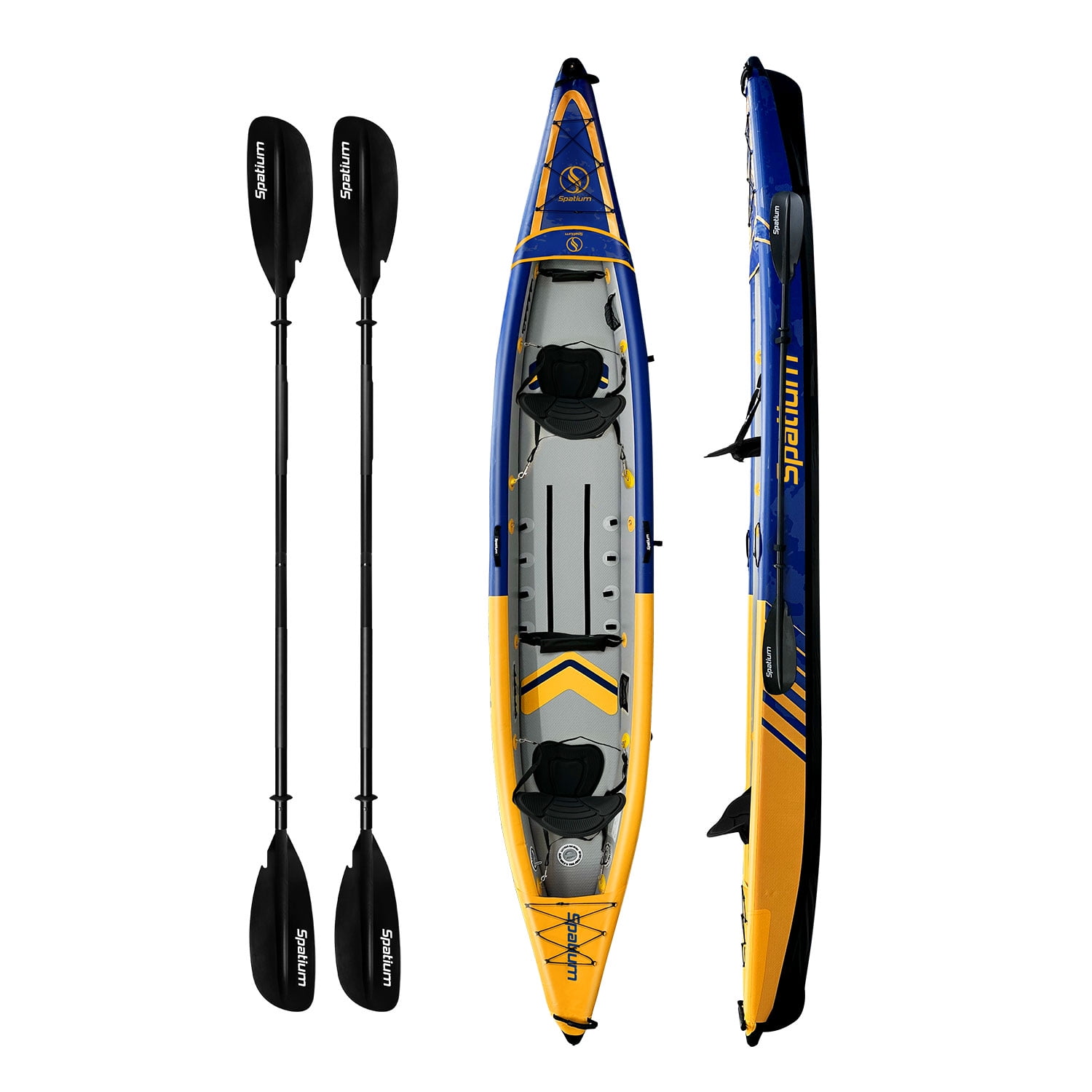 Spatium inflatable kayak canoe tandem 2 person adults foldable folding ...