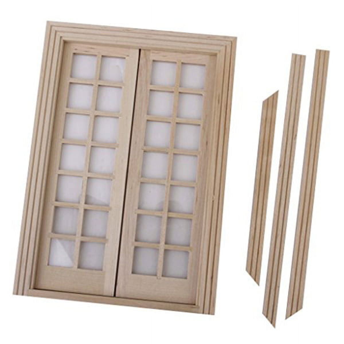 Spatiy 1: 12 Furniture Miniature Wooden Exterior Door 28 Panel ...